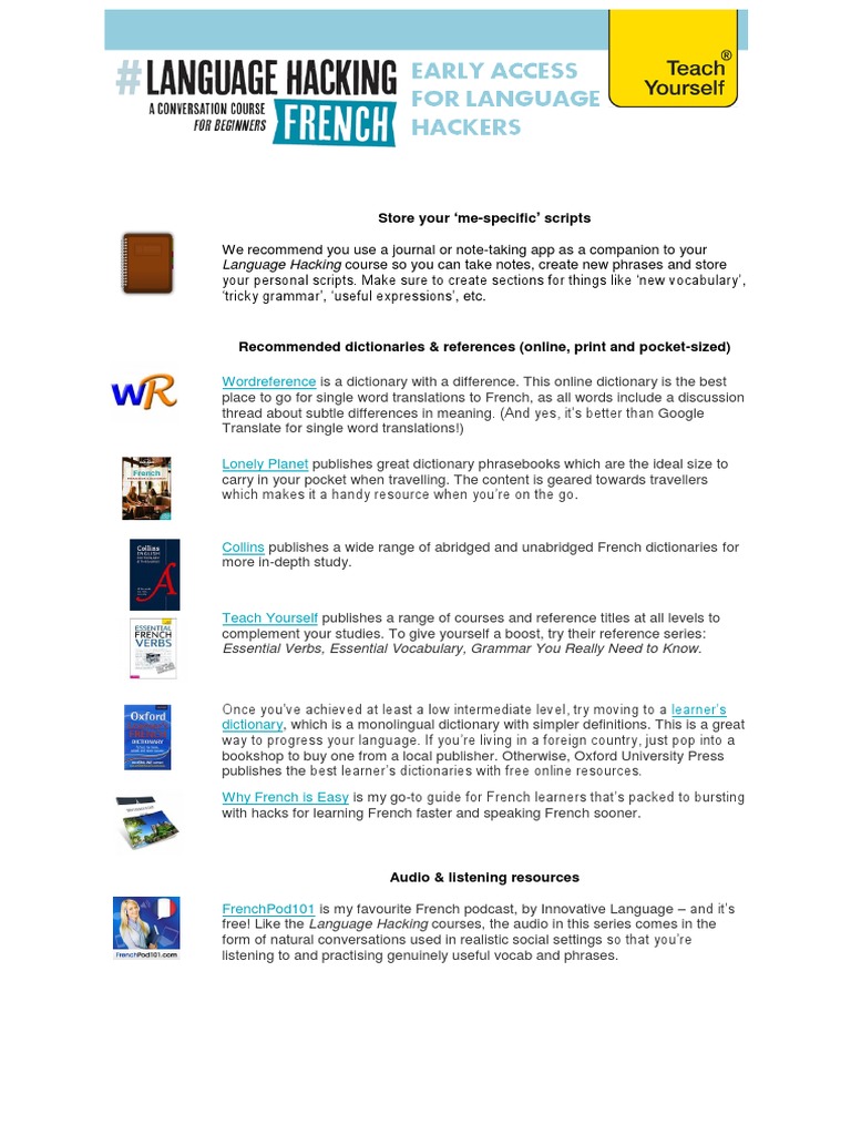 Onlineresources | PDF | French Language | Dictionary