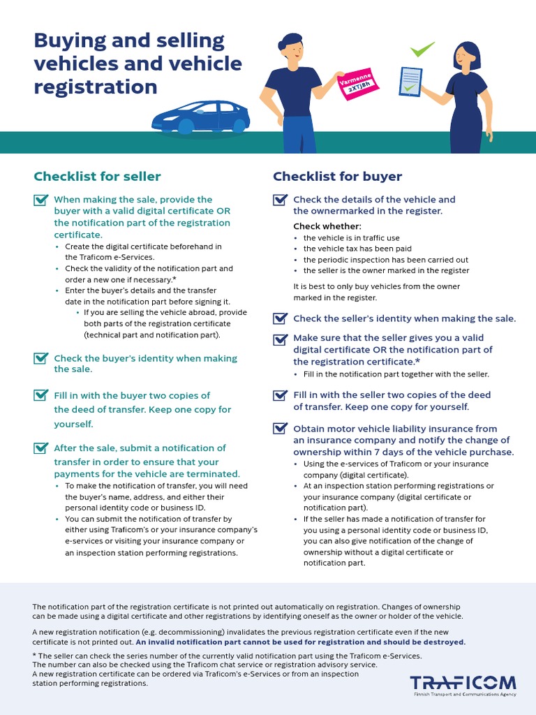 Vehicle Registration and Ownership Transfer Guide | PDF | Sales | Deed