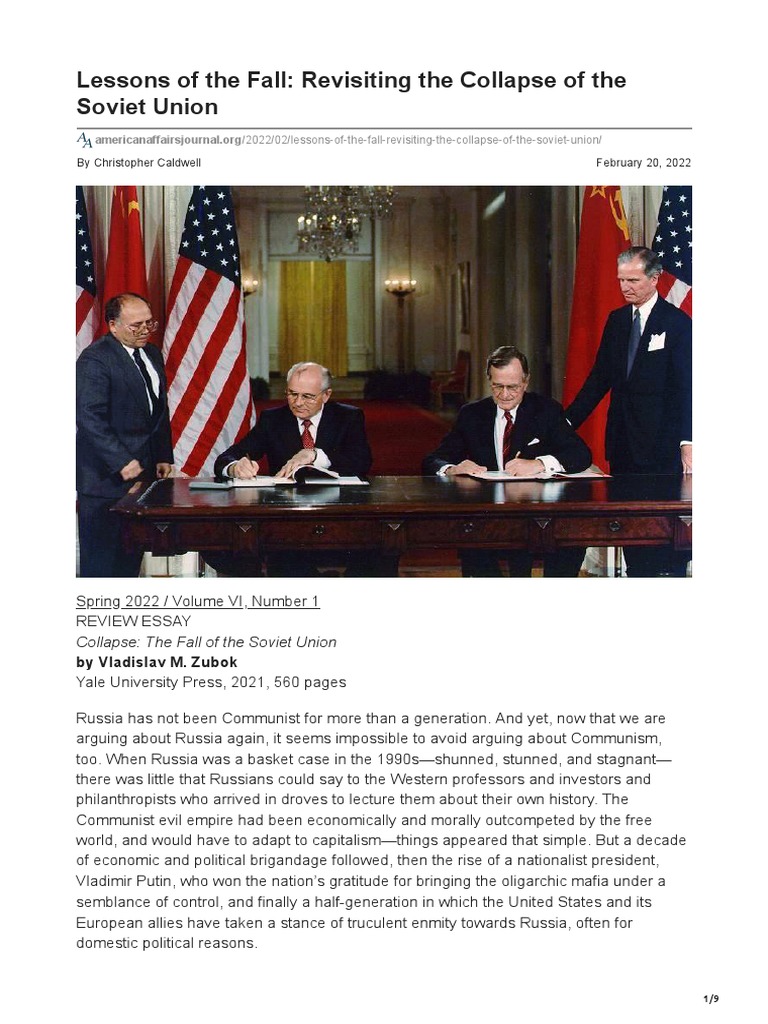 Lessons of The Fall Revisiting The Collapse of The Soviet Union | PDF | Mikhail Gorbachev ...
