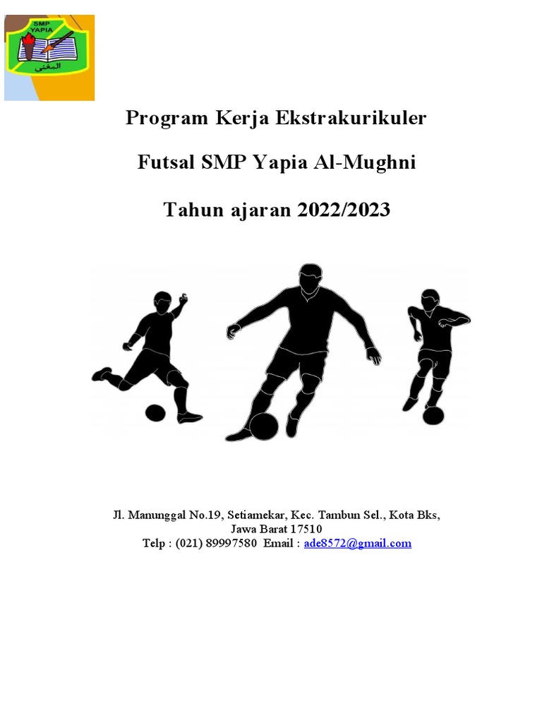 Program Kerja Futsal SMP Yapia Al-Mughni | PDF