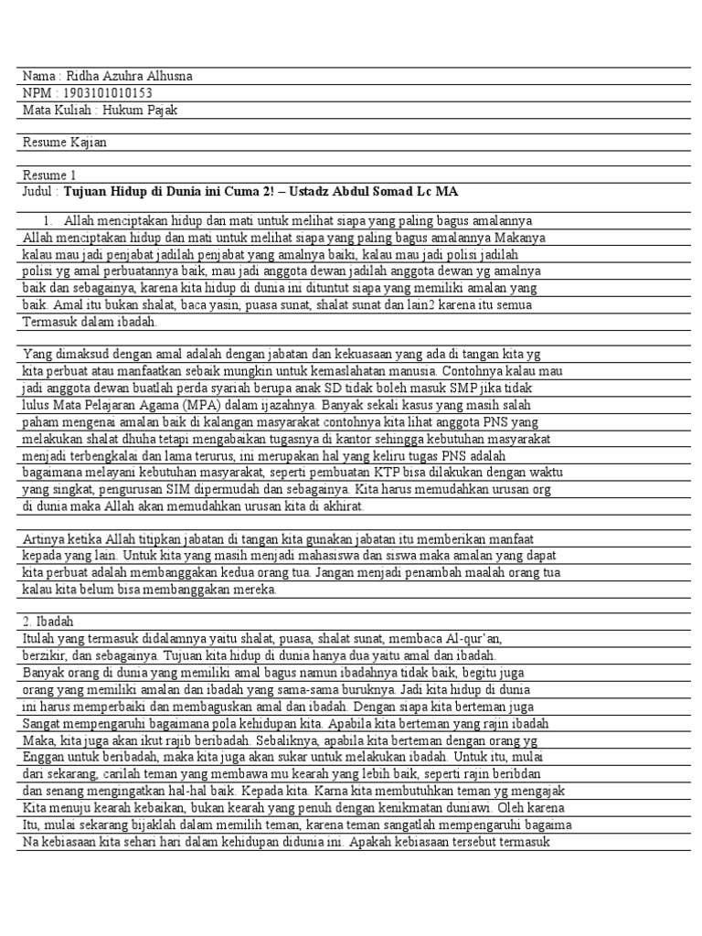 Resume Ceramah SMT | PDF