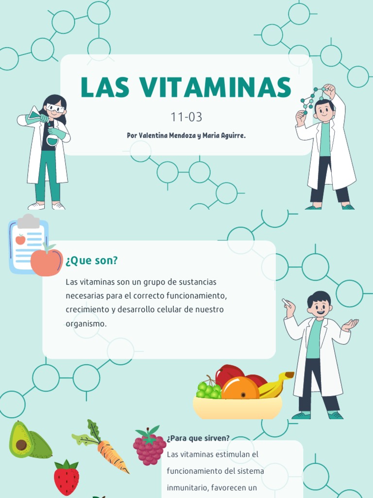 Las Vitaminas | PDF | Vitamina | Vitamina e