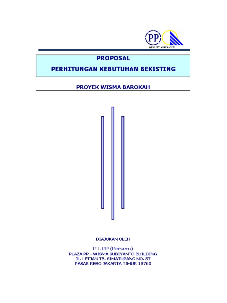Analisis Bekisting Wisma Barokah | PDF