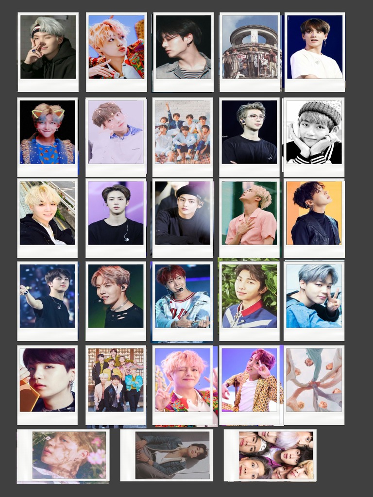 BTS - Polaroid Photocards | PDF