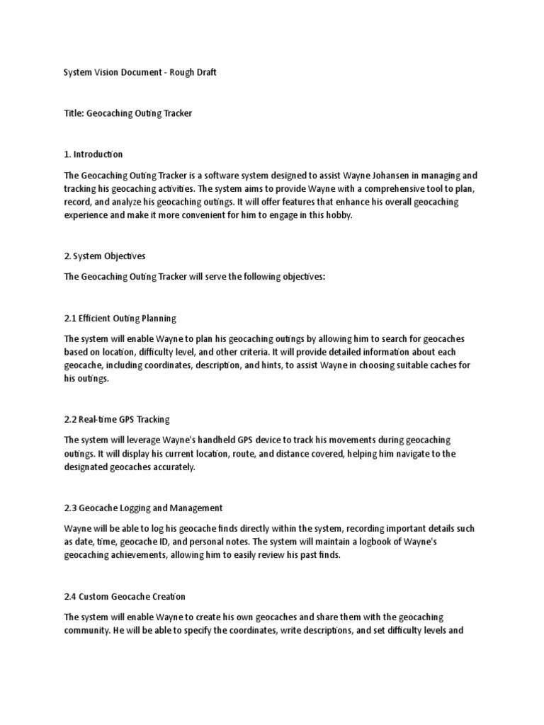 System Vision Document | PDF | Software Testing | Usability