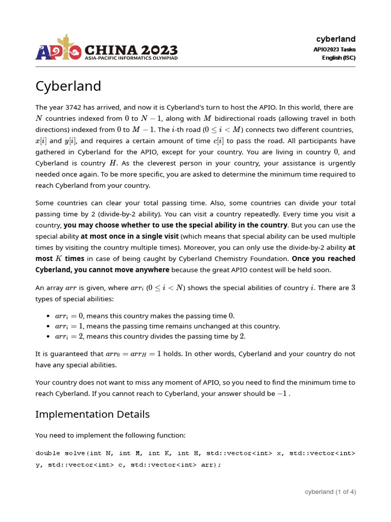 Cyberland ISC | PDF | Algorithms And Data Structures | Computer Programming