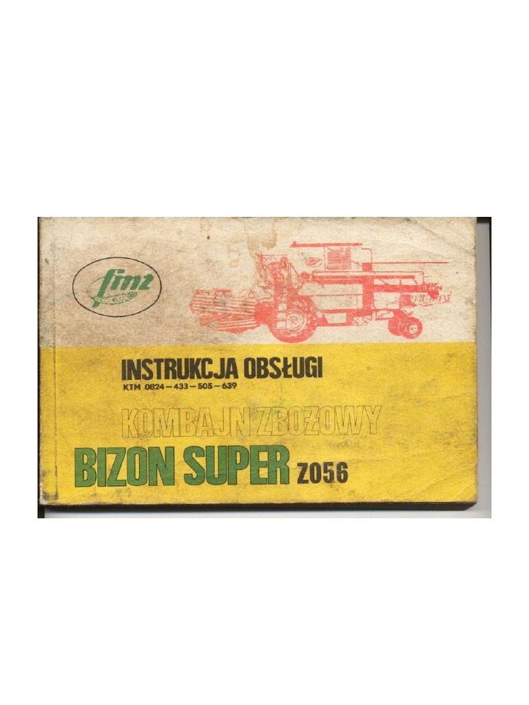 Instrukcja Obsługi Bizon-Super Z056 | PDF