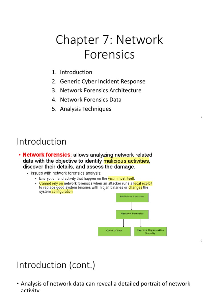 Network Forensics | PDF | Computer Network | Transmission Control Protocol