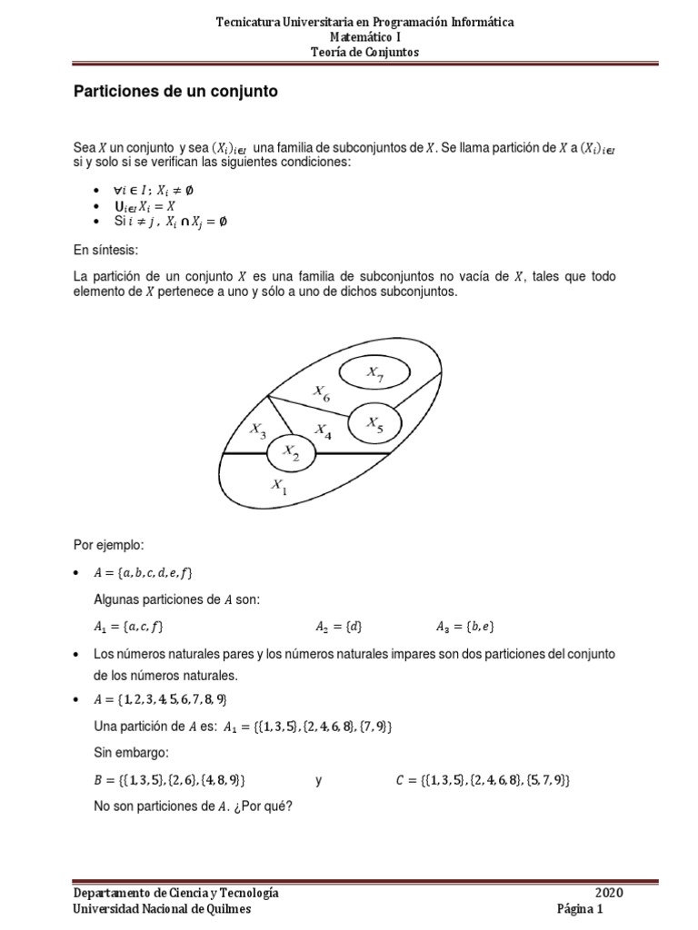 La Teoría De Las Particiones Contando Lentejas, Las Particiones De