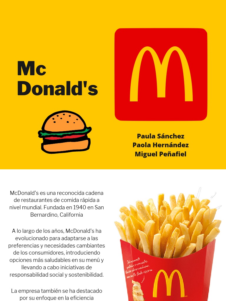MC Donalds | PDF | Mc Donald's | Publicidad