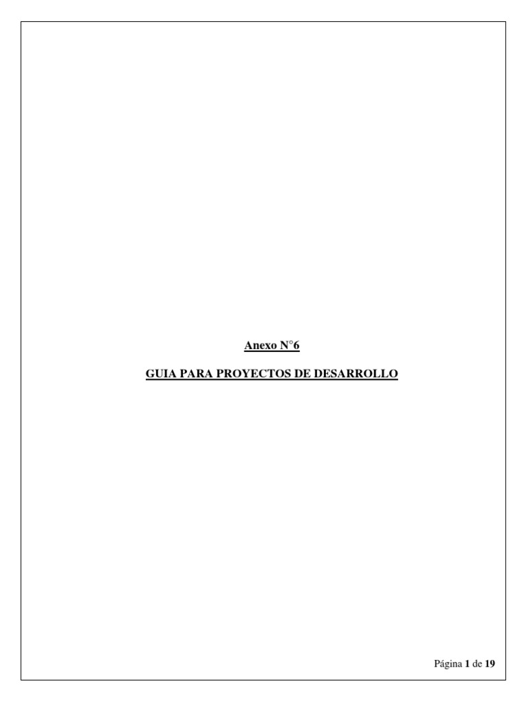 Anexo 6 Guia de Formato de Proyectos VF | PDF | Presupuesto | Marketing