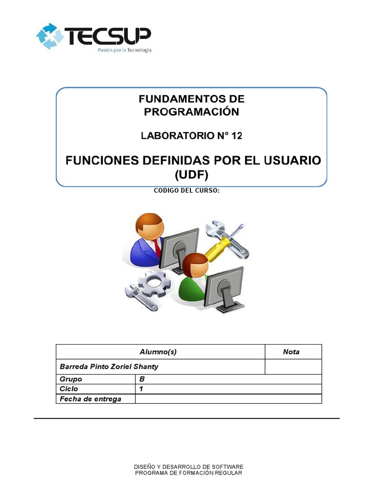 Lab 12 - Funciones Definidas Por El Usuario | PDF | Python (lenguaje de programación) | Programa ...