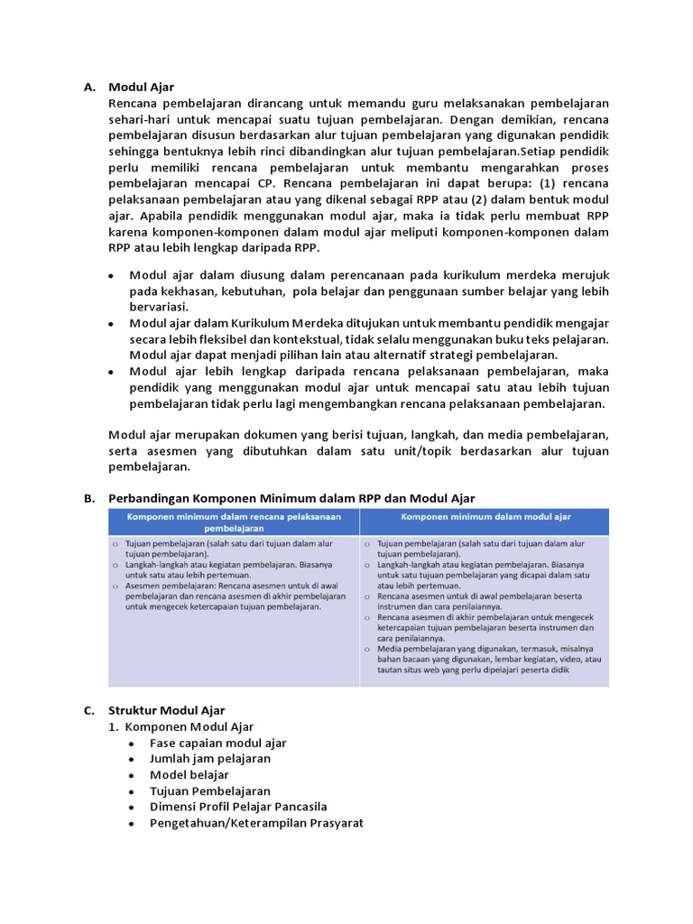 1 - MODUL AJAR - EK MP2 Dasmen | PDF