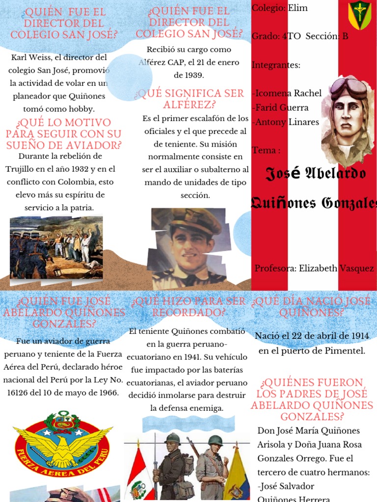 Biografía de José Abelardo Quiñones | PDF