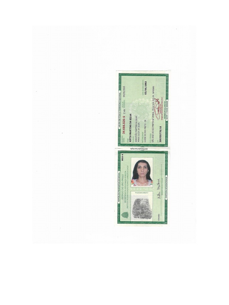 RG - Kátia Martins PDF | PDF