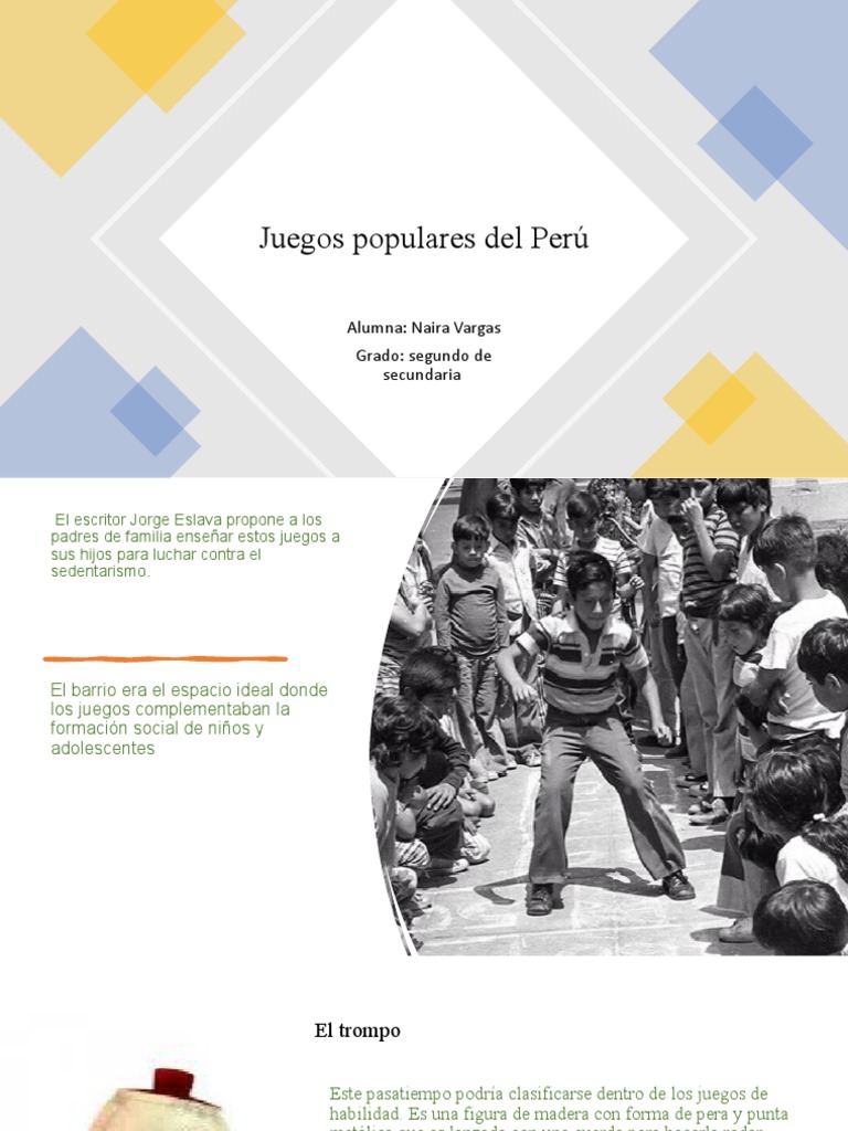 Juegos Populares Del Perú | PDF