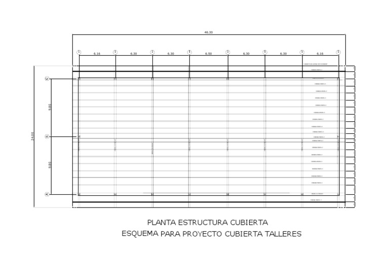 Planta Estructural Cubierta | PDF