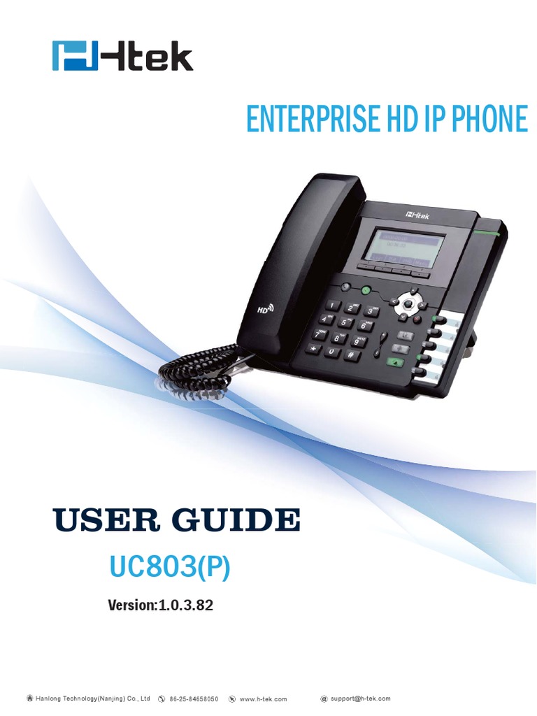 Ipphone Htek 803p Manual | Download Free PDF | Ip Address | Computer ...