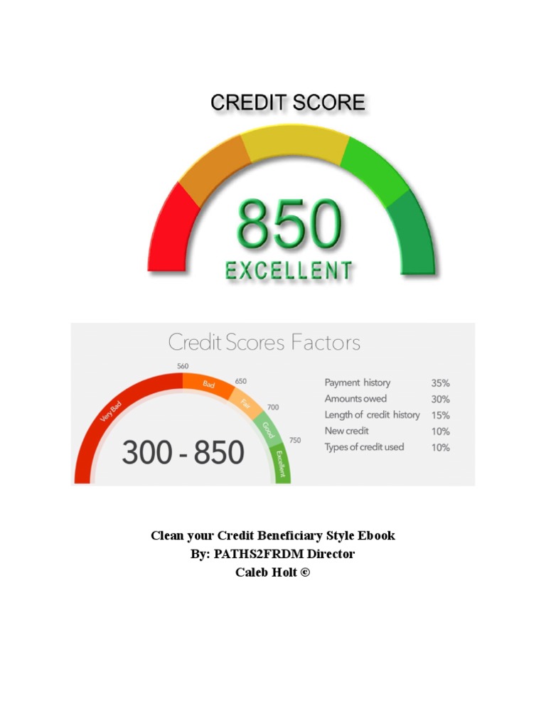 Clean Your Credit Beneficiary Style Ebook | PDF | Credit Bureau ...