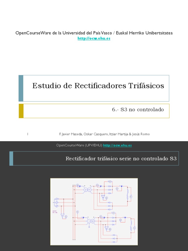6-S3 No Controlado | PDF | Rectificador | Transformador