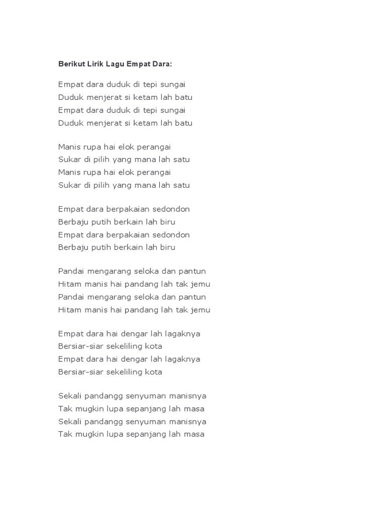 Lirik Dara N Yuna | PDF