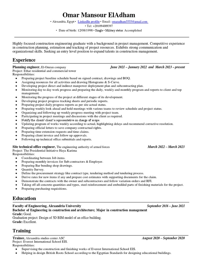 Omar Mansour Al Adham CV | Download Free PDF | Business | Cognition