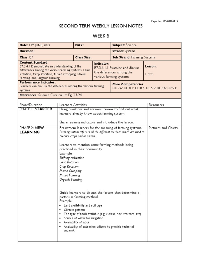 B7 Sci WK6 - 3 | PDF | Agriculture | Crop Rotation