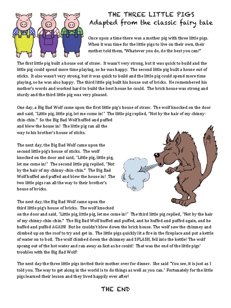 The Three Little Pigs Activity Kit Files | PDF