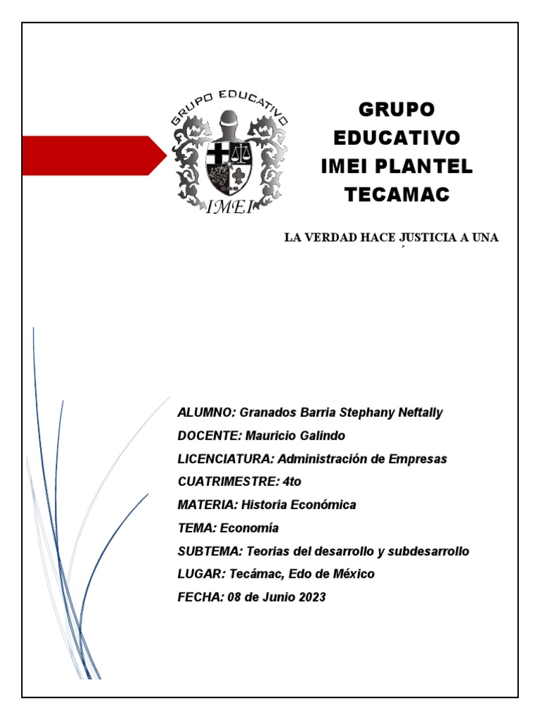 Desarrollo y Subdesarrollo Economico | PDF | Teoría de la modernización | Sustentabilidad