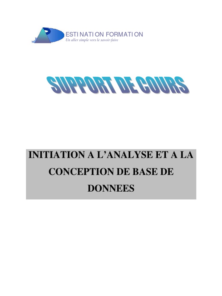 Méthode Merise - Analyse Et Conception de Système D'Informations | PDF ...