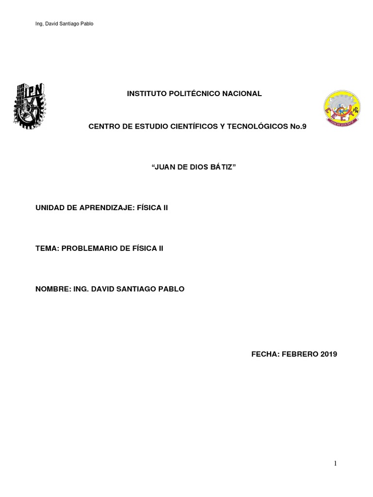 Problemario de F2 2020 Voca | PDF | Fricción | Calor
