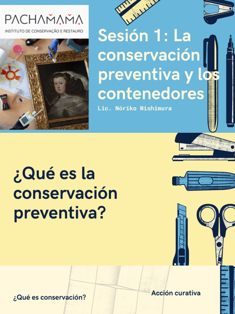 Qué Es La Conservación Preventiva, Manipulación, Herramientas y Embalaje. - Instituto de ...