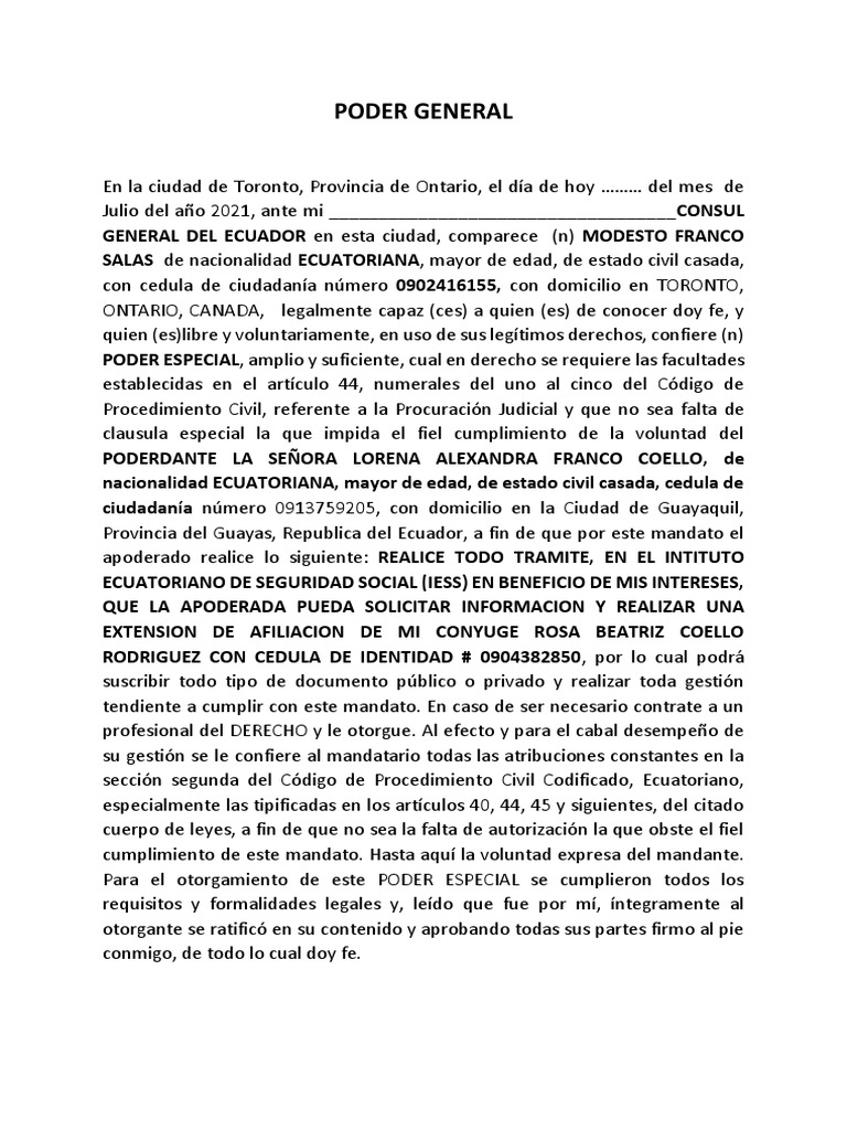 Poder General 03 | PDF | Ecuador | Gobierno