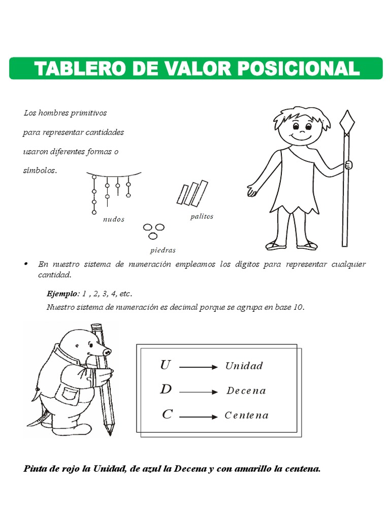 Tablero de Valor Posicional para Segundo de Primaria - cc2 | PDF ...