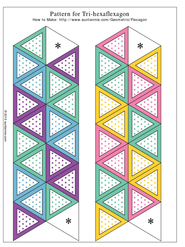 Tri Hexa Flexagon Dots | PDF