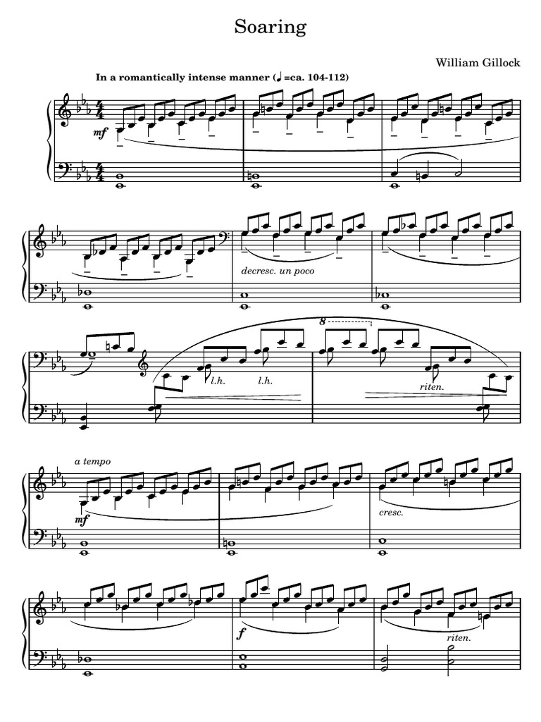 Soaring William Gillock | PDF | Musical Forms | Elements Of Music