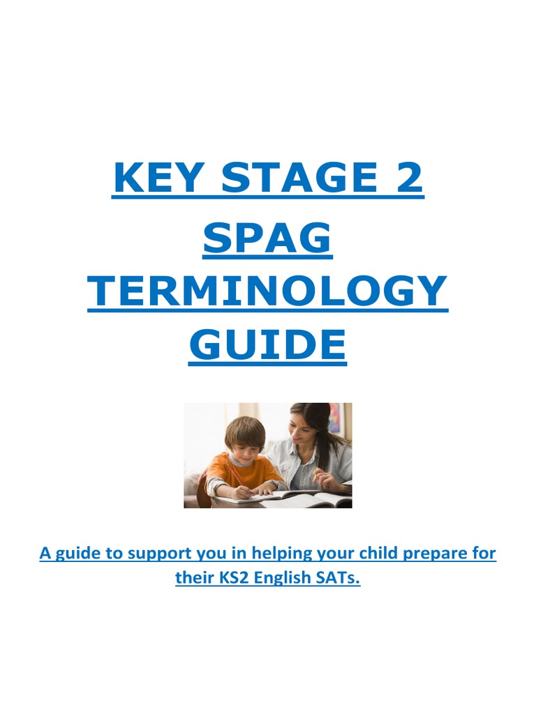 Primary Grammar Glossary For Parents | PDF | Verb | English Language