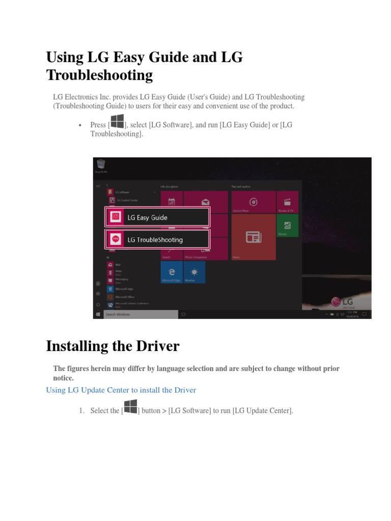 Using LG Easy Guide and L+ | PDF | Password | Booting