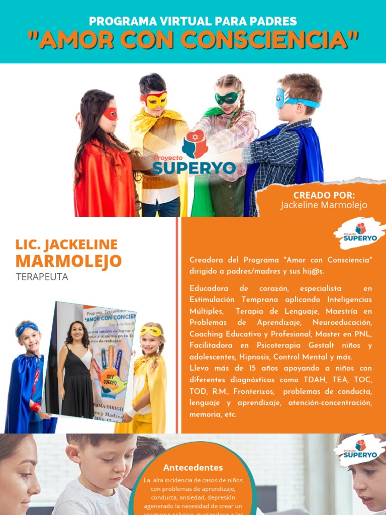 BROCHURE MadrePadre Proyecto SUPERYO | PDF | Las emociones | Autoestima