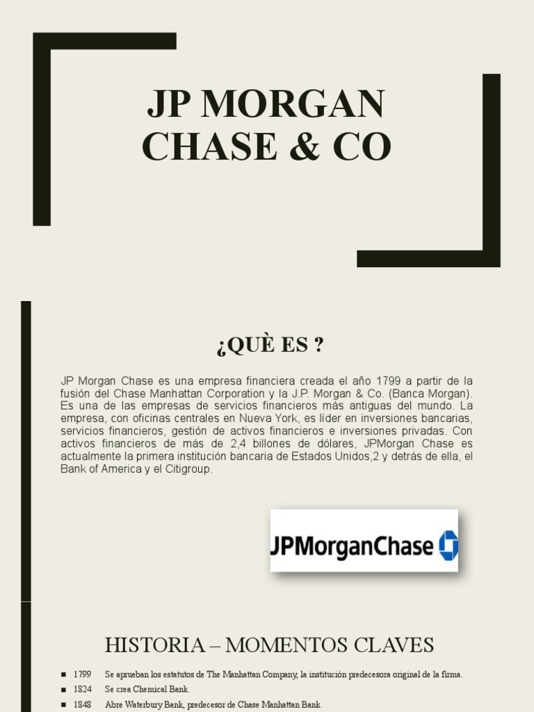 Presentación 2 | PDF | JPMorgan Chase | Business