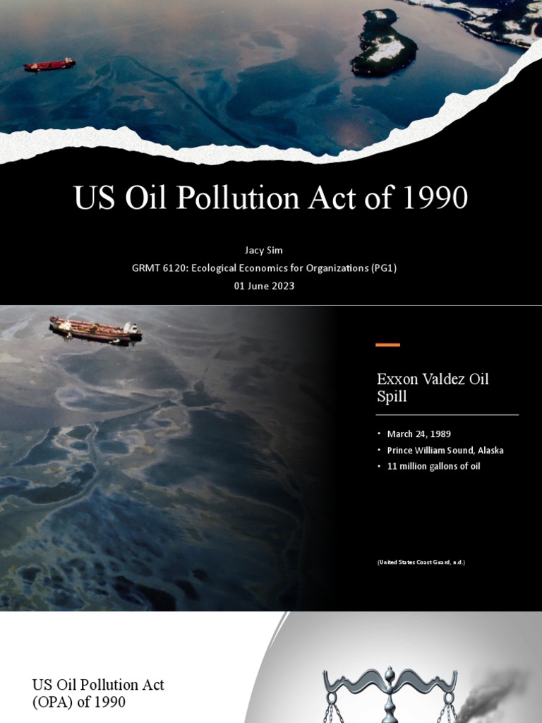 US Oil Pollution Act | PDF