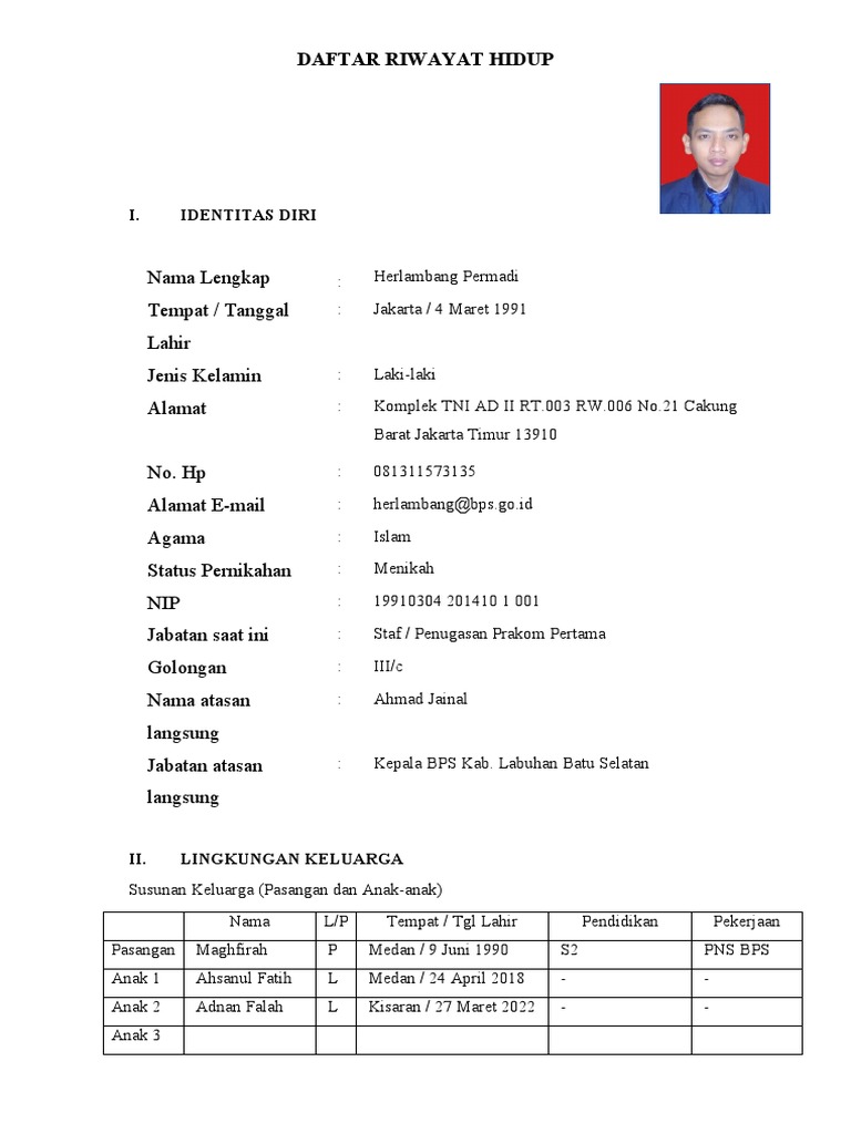 Form DRH Herlambang | PDF