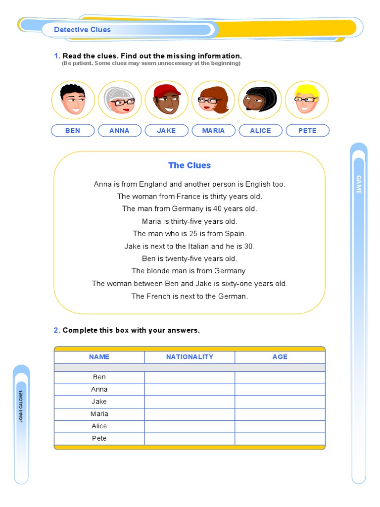 Detective Clues | PDF