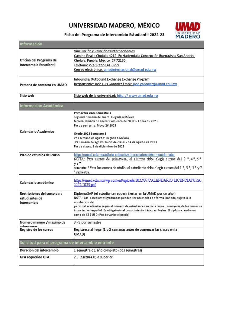 UMAD - Fact - Sheet - 2023 | PDF