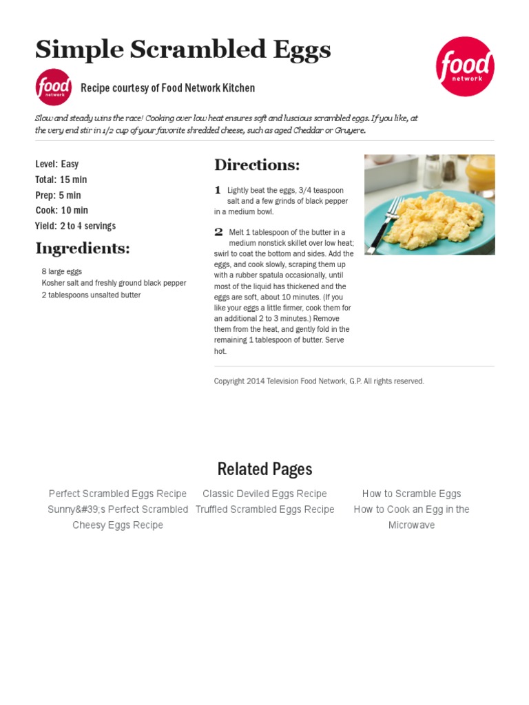 Scrambled Eggs | PDF