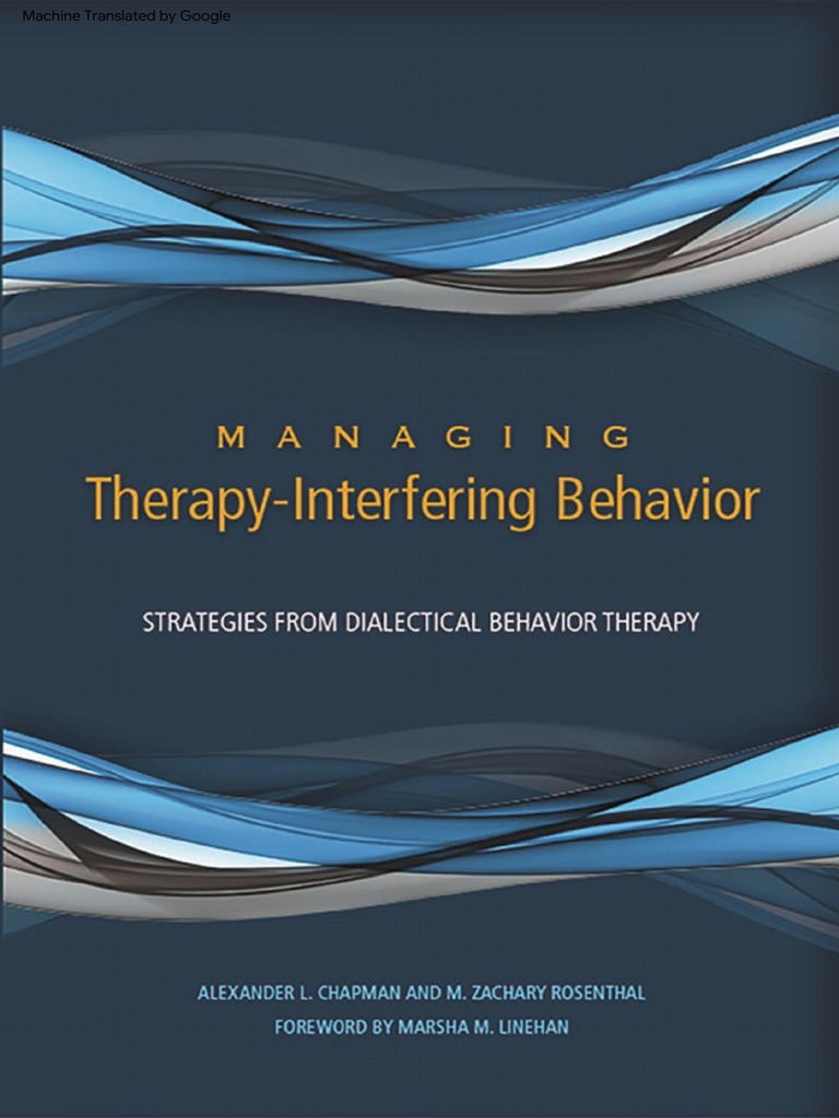 Managing Therapy-Interfering Behavior | PDF | Psicoterapia | Ansiedade