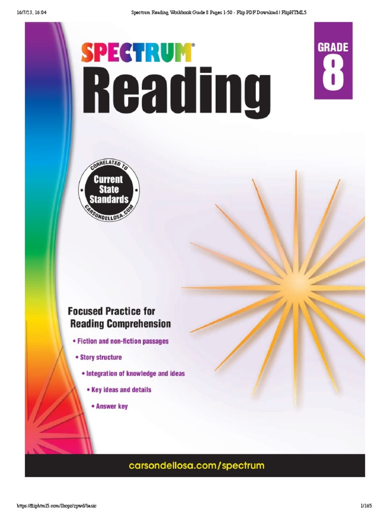 Spectrum Reading Workbook Grade 8 | PDF | Computers | Technology ...