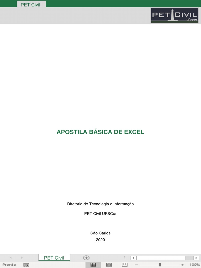 Apostila de Excel - Nível Básico | Download grátis PDF | Microsoft ... Apostila de Excel - Nível Básico | Download grátis PDF | Microsoft ...