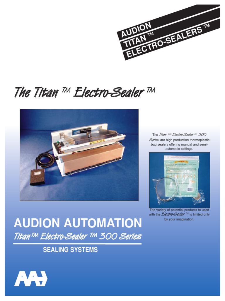 Clamco Electro Sealer Economy Bag Sealer | PDF | Automotive Industry | Wheeled Vehicles