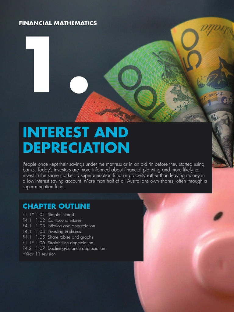Financial Mathematics: Interest & Depreciation | PDF | Interest ...